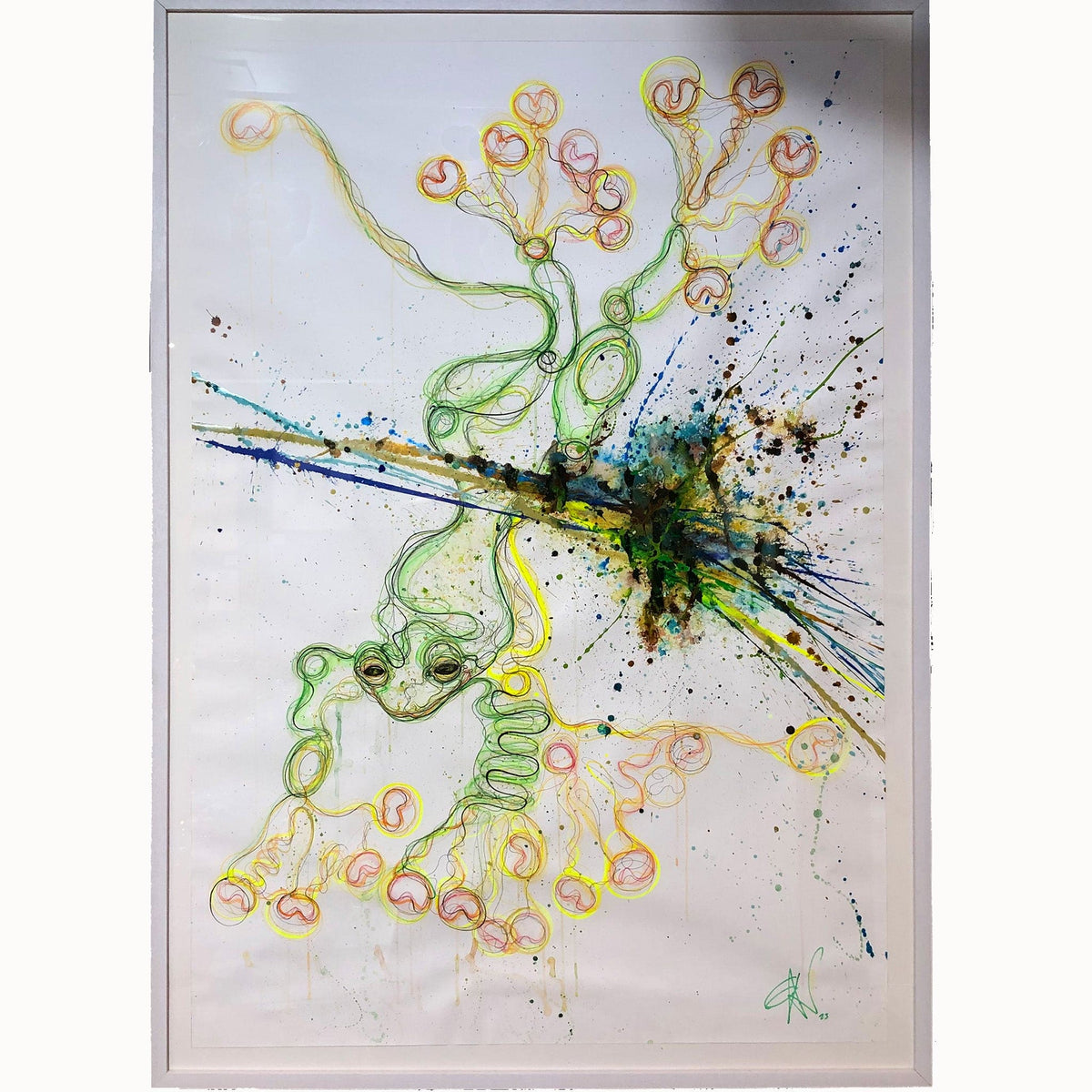 Green Tree Frog 2 - Original Art by Gav Barbey – Clayfire Gallery