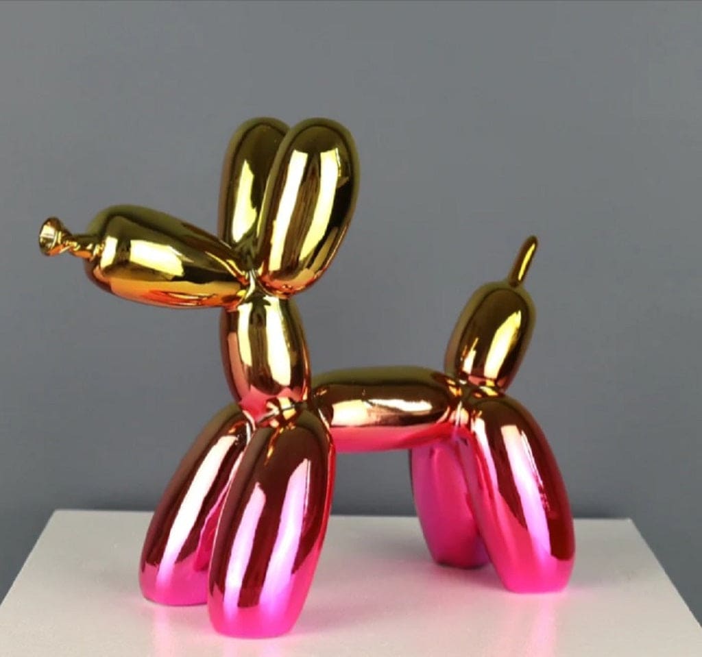 Chrome Balloon Dog - dog statue – Clayfire Gallery